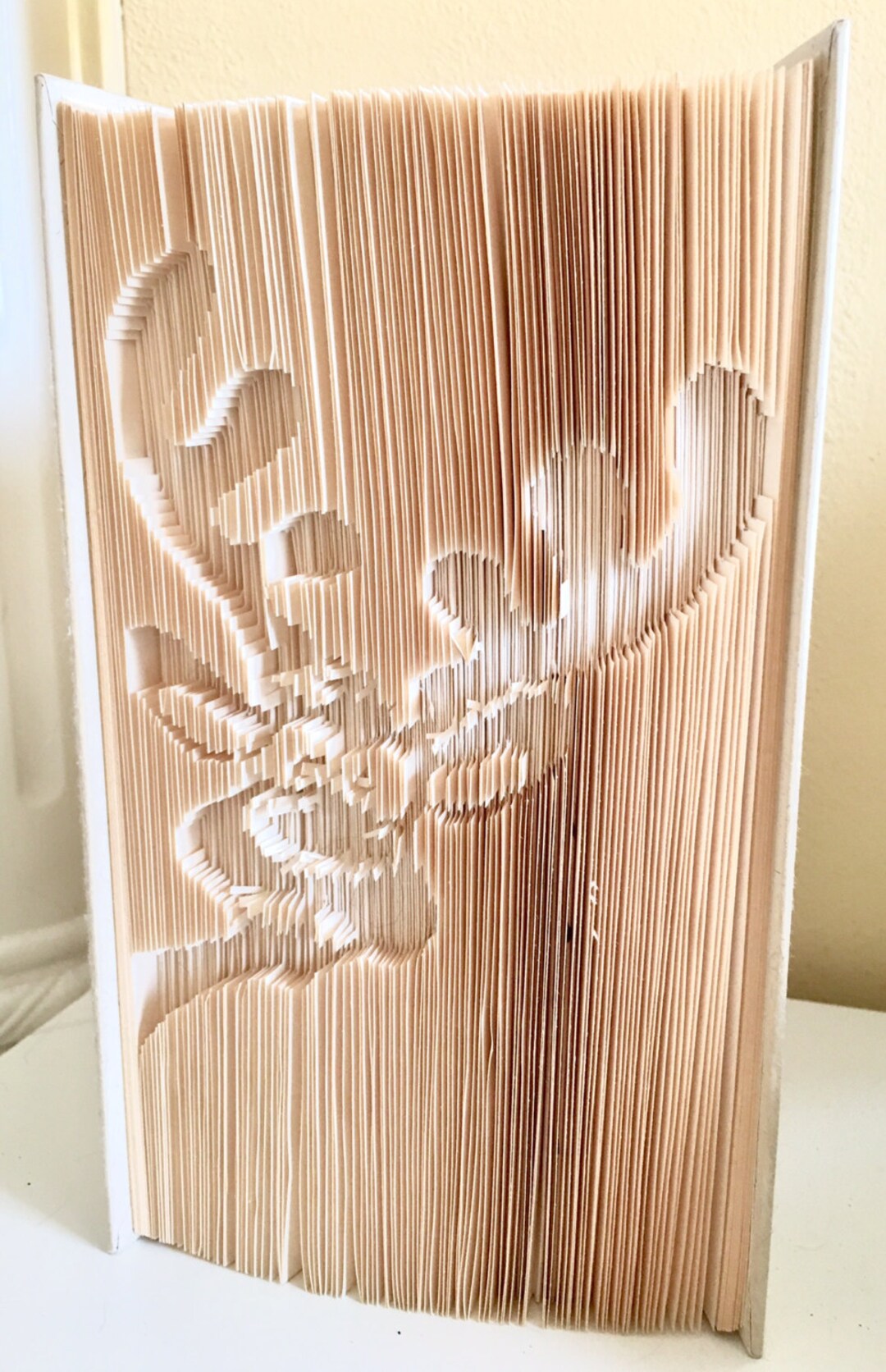 Peeking Rudolph Folded Book Art - Etsy