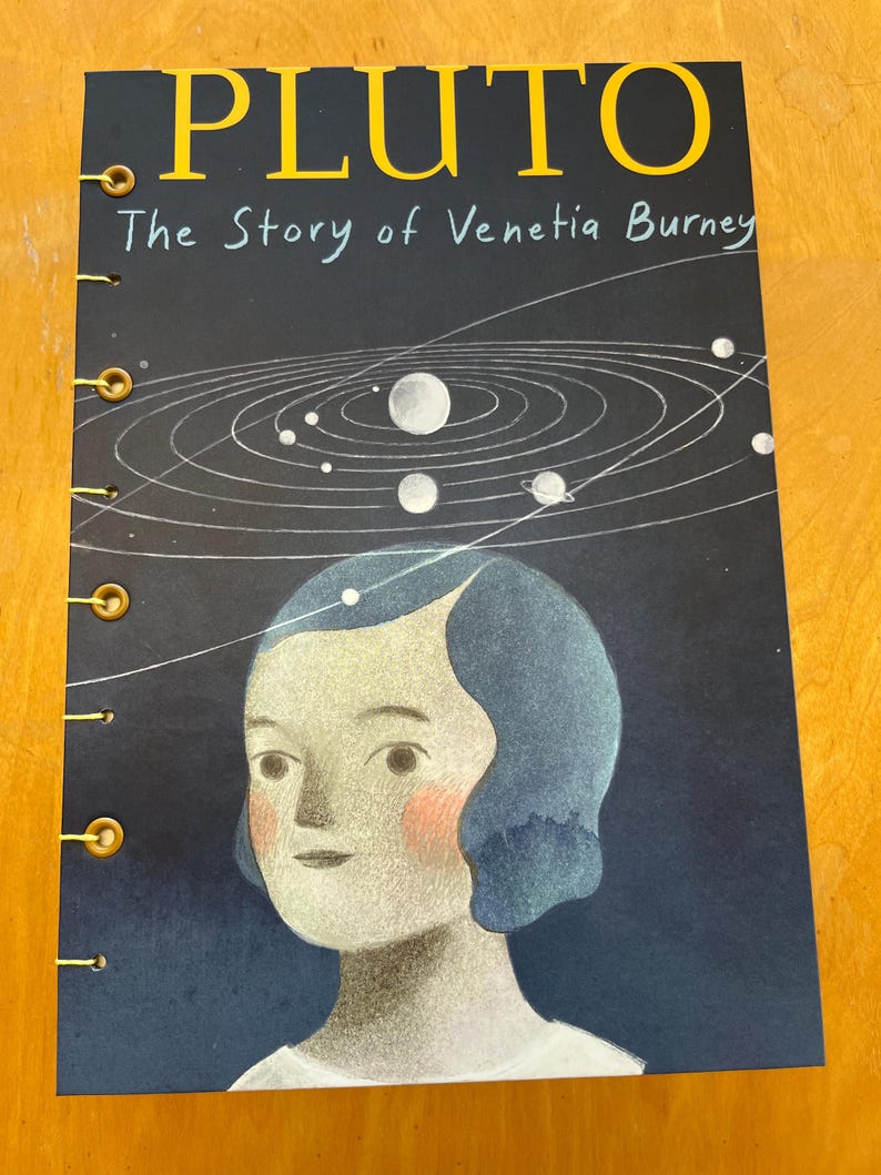 Handmade Coptic Stitch Sketchbook: the Girl Who Named Pluto Cover - Etsy