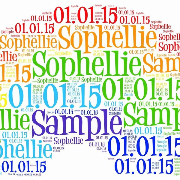 Rainbow Word Art - Etsy UK