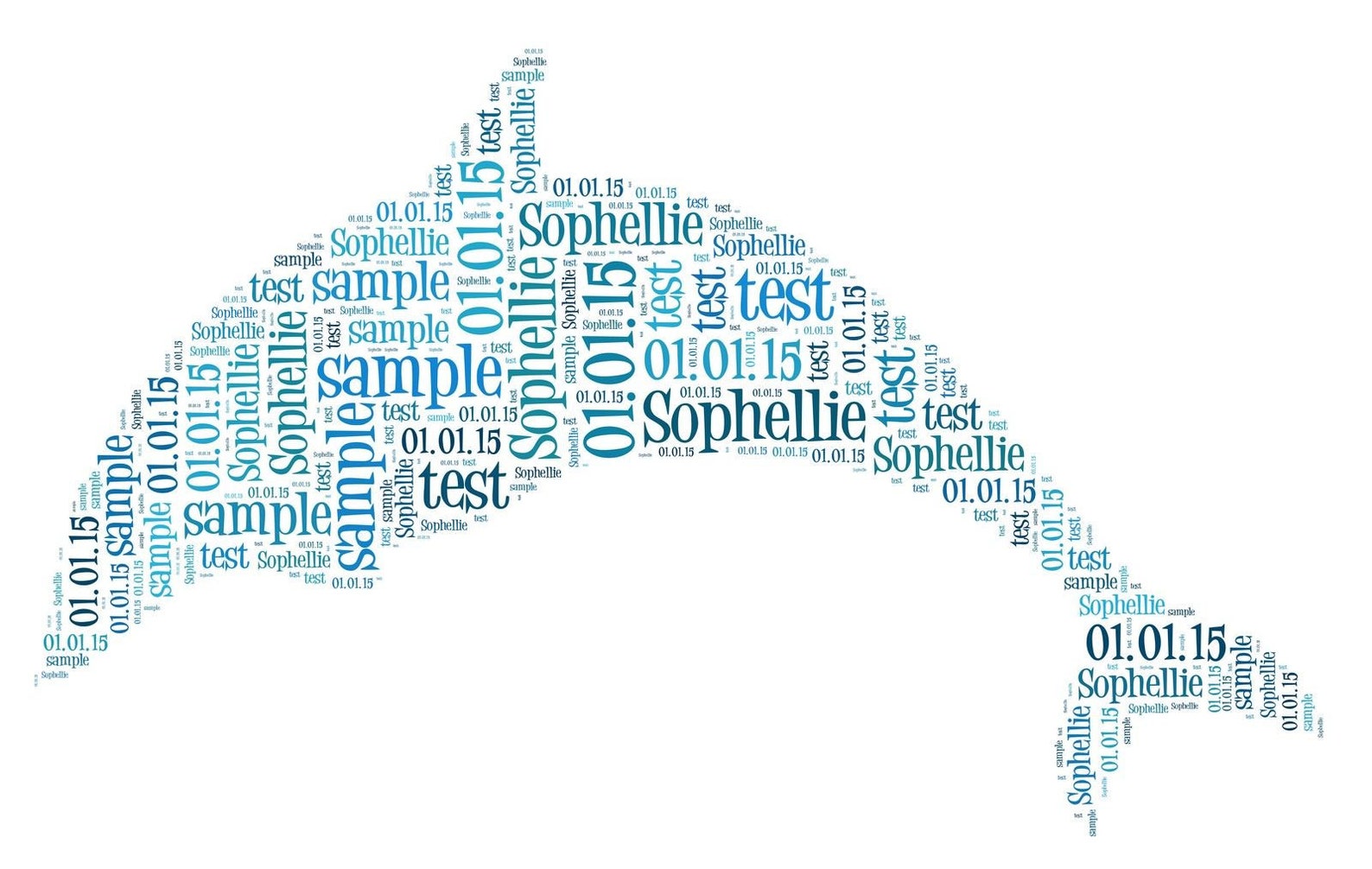 Dolphin Word Art Personalised Gift. Free P&P - Etsy