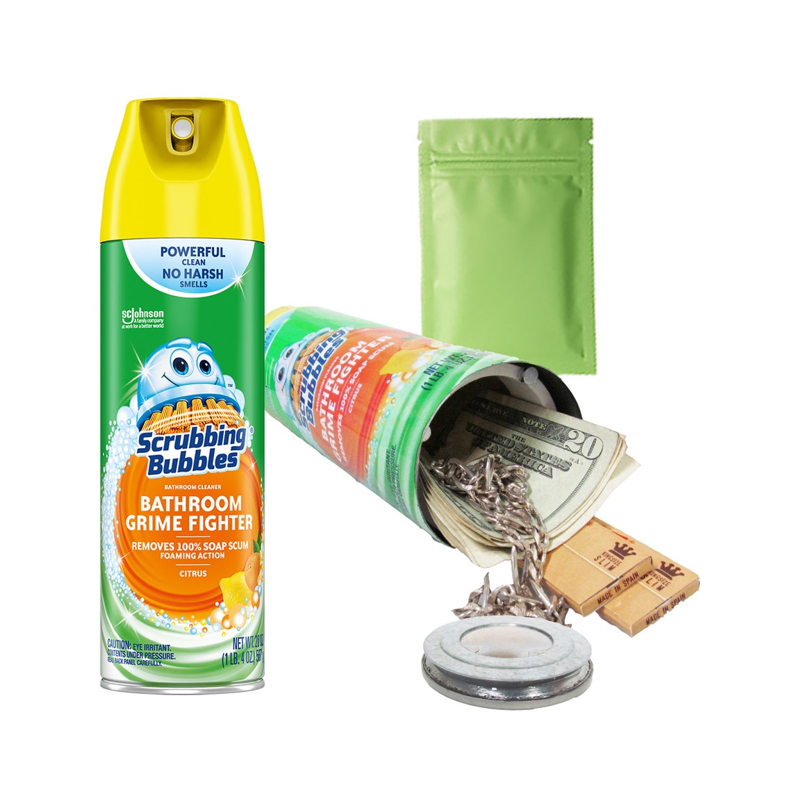 Scrubbing Bubbles Diversion Safe Large Secret Stash Can Hidden - Etsy