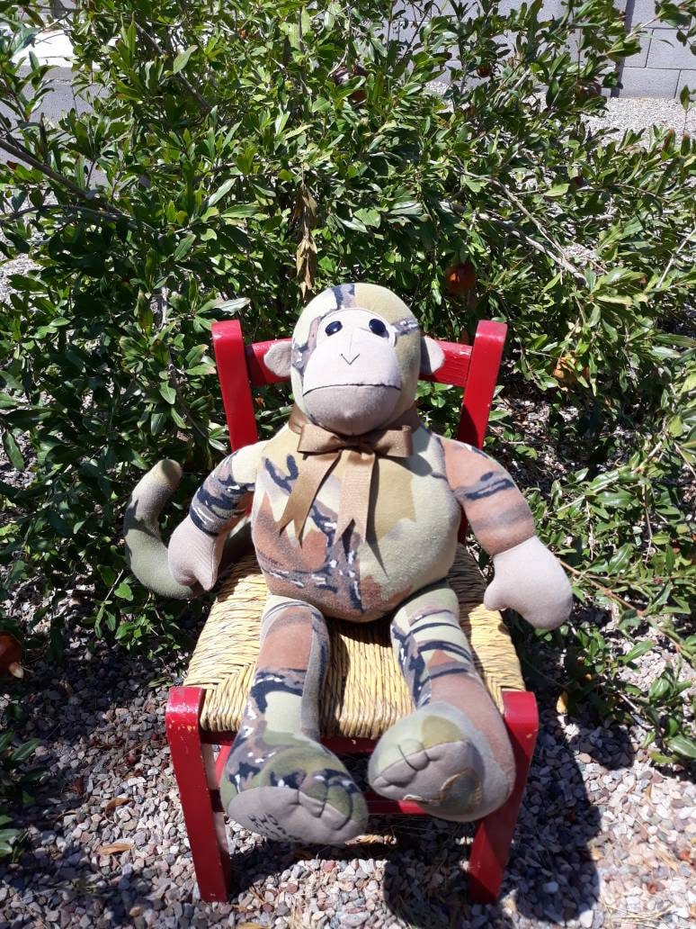 Memory Monkey Memorial Keepsake Monkey Military Monkey | Etsy