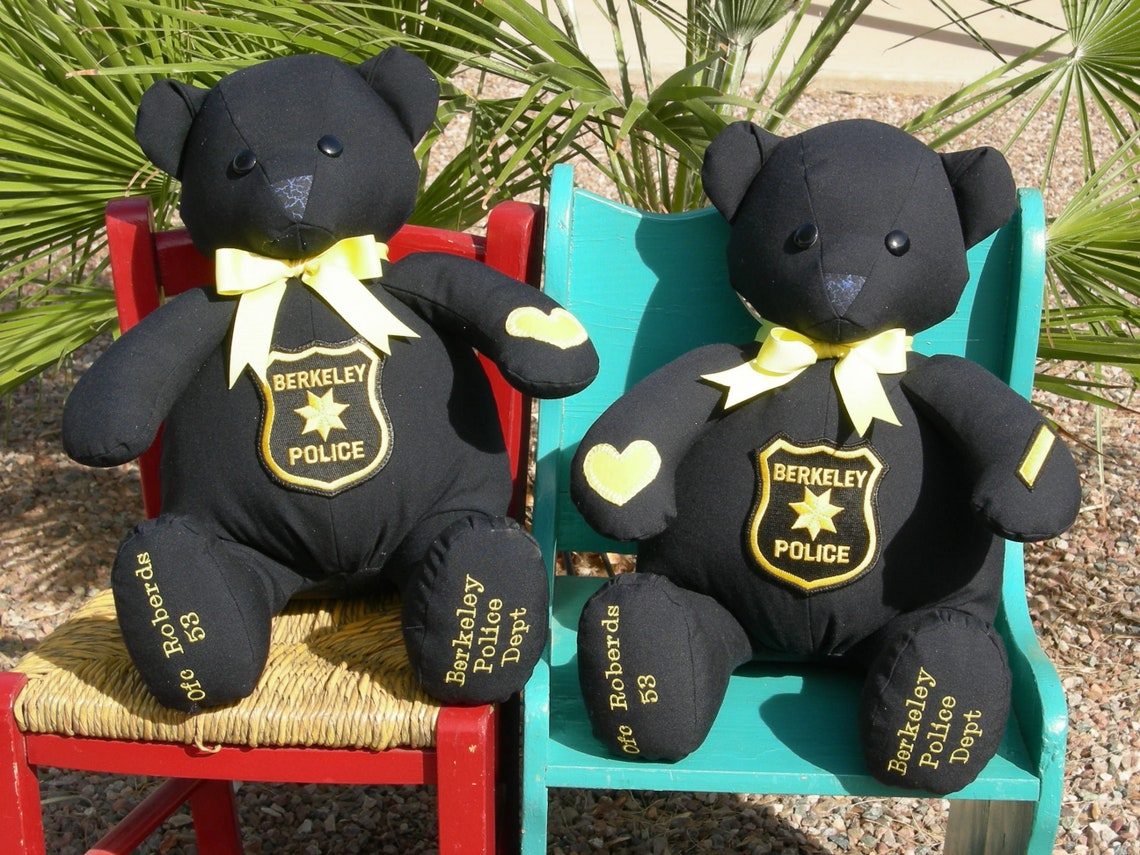 Memory Law Enforcement Bear Memory Memorial Bear Police | Etsy