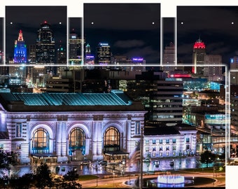 Kansas City Skyline at Night, Bartle Hall, Fine Art Photography by ...