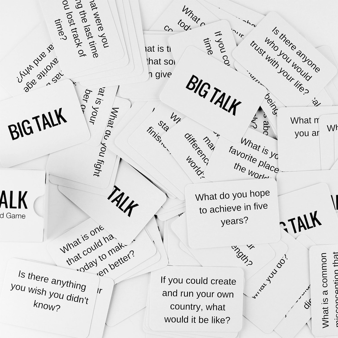 Big Talk Question Card Game - Etsy