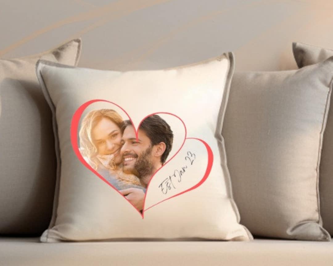 Personalized Custom Photo Pillow Adorable Valentines Picture Pillow ...