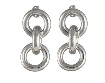 Interlinked Circle Earrings - Etsy