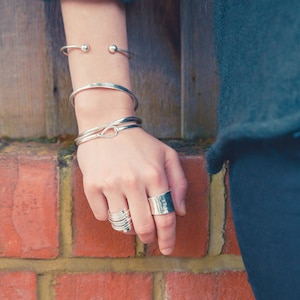 Chunky Statement Sterling Silver Wrap Ring With Flexible Wrapped Silver Band Wide Ring - Etsy