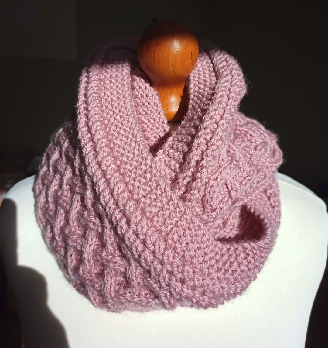 Aran Celtic Cowl Knitting Pattern: Holmecraft Neckwarmer Scarf (PDF ...