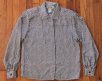 Polyester Button Up - Etsy