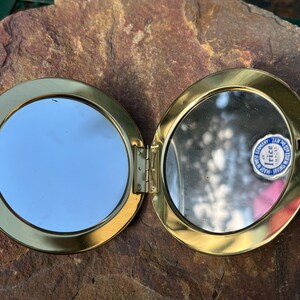 1960s Irice Irving Rice Black Satin Import Dual Mirror Compact ...