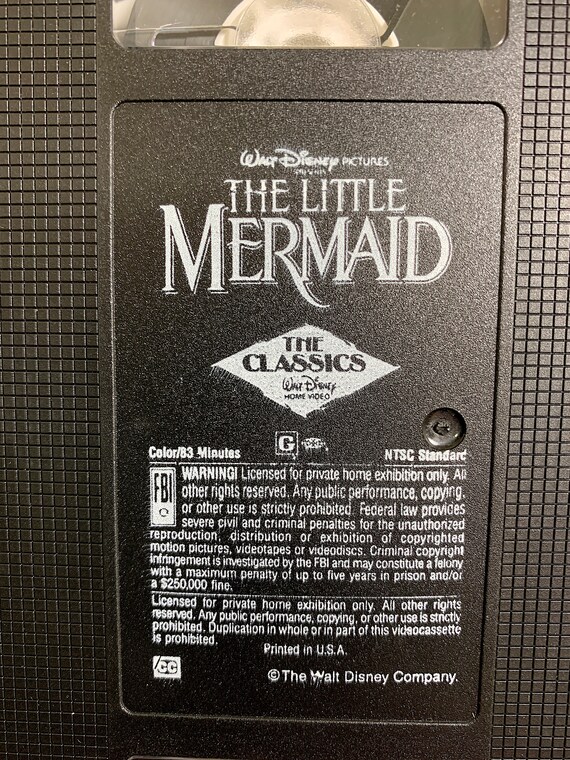 THE LITTLE MERMAID ( BANNED COVER ) | WALT DISNEY CLASSICS [ VHS ...