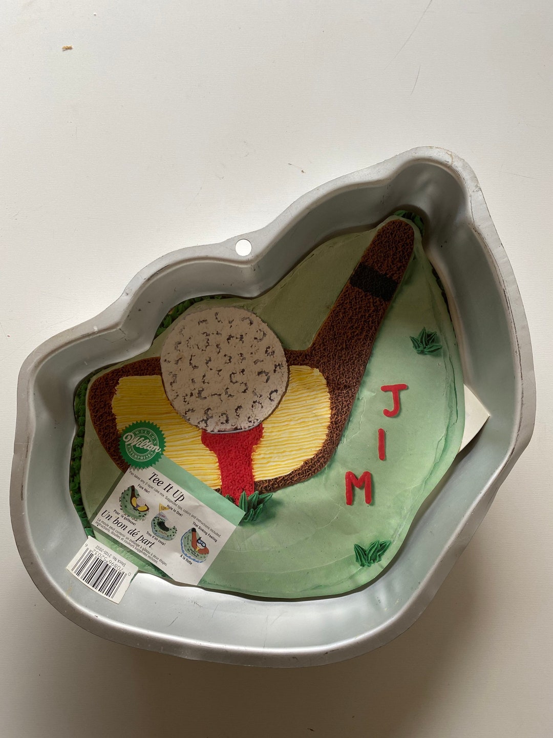 1998 Golf Cake Pan // Unused // Vintage 90s NOS Wilton "tee It up Pan ...