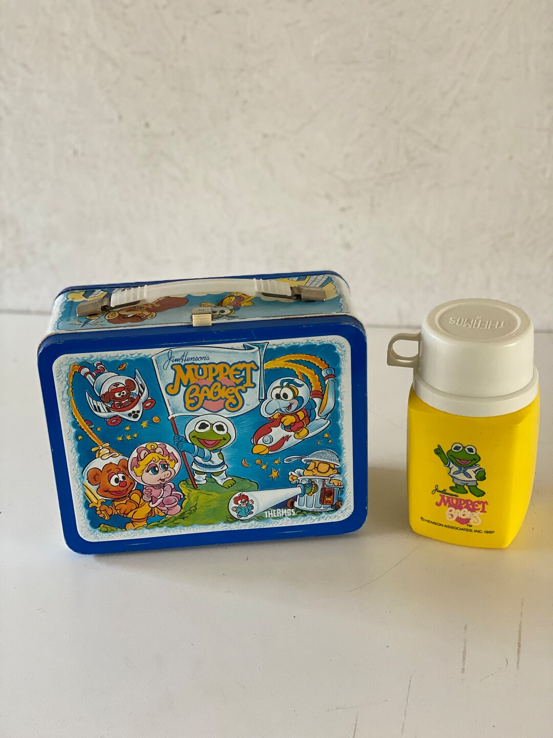 Vintage Muppet Babies Lunch Box and Thermos 1985 Kermit Gonzo Miss ...