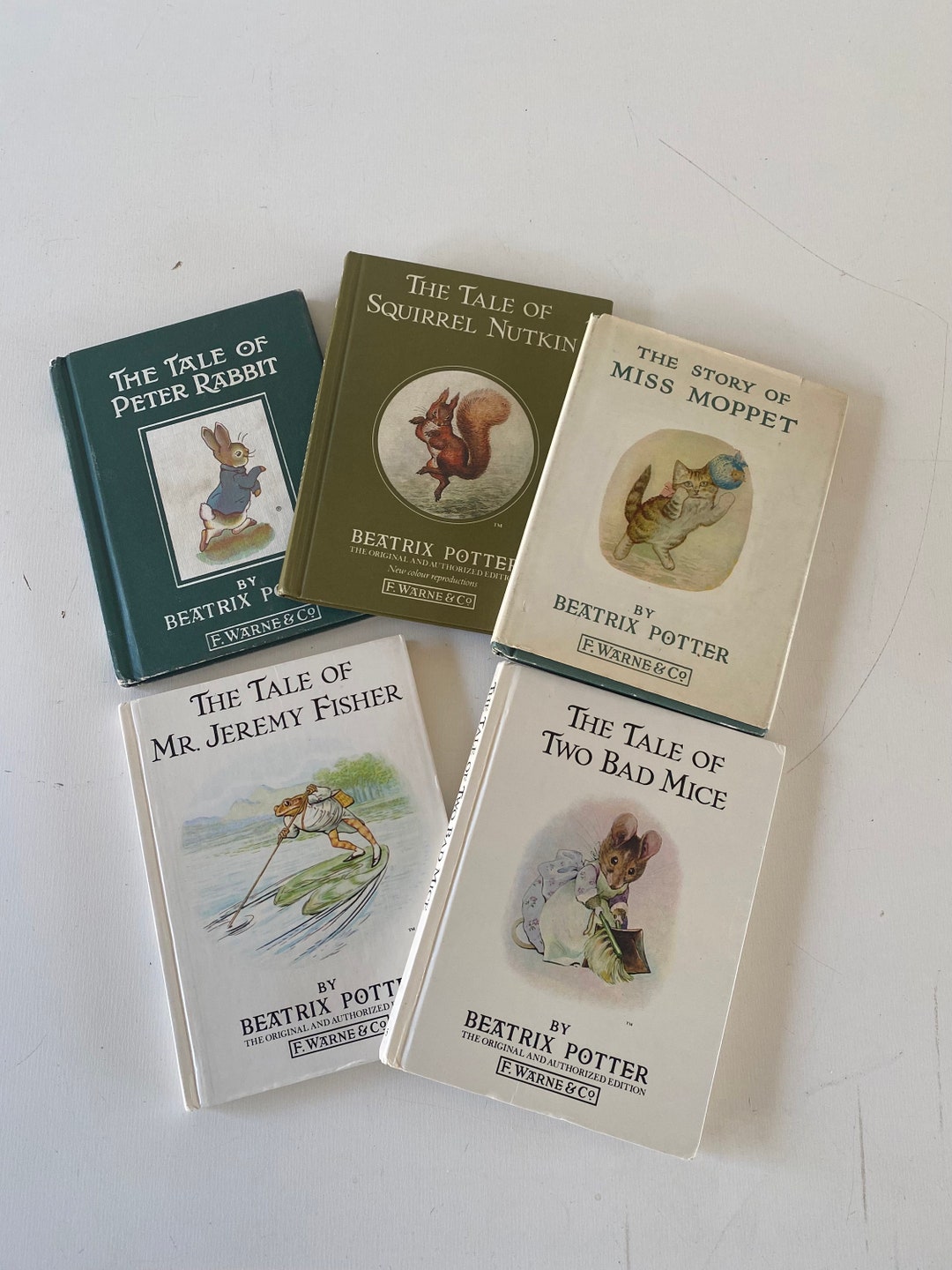 Vintage Collection of Beatrix Potter Books // 1980s Beatrix Potter ...
