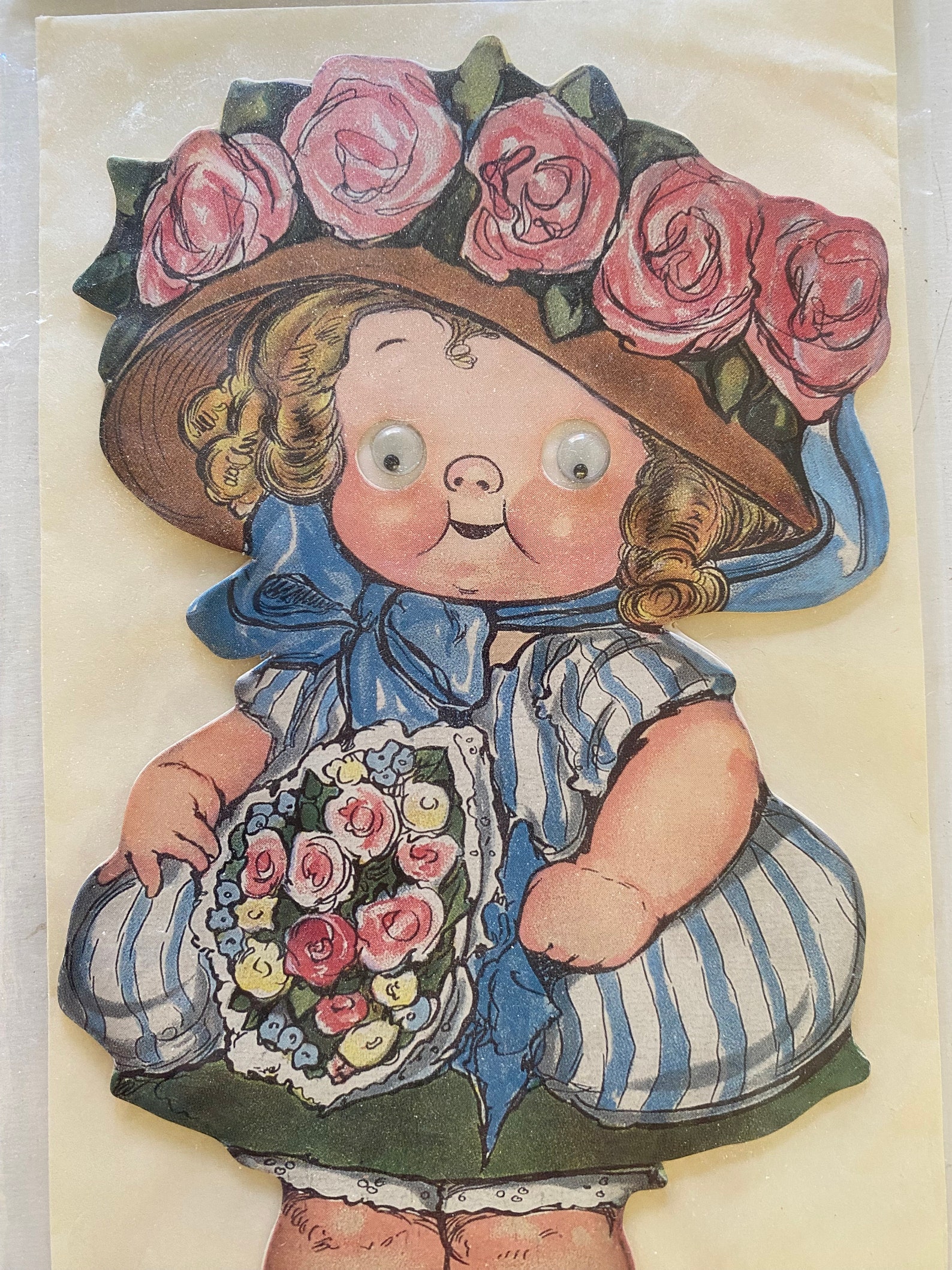 Vintage NIP Dolly Dingle Greeting Card "googlie-eyes" 1984 Unused With ...