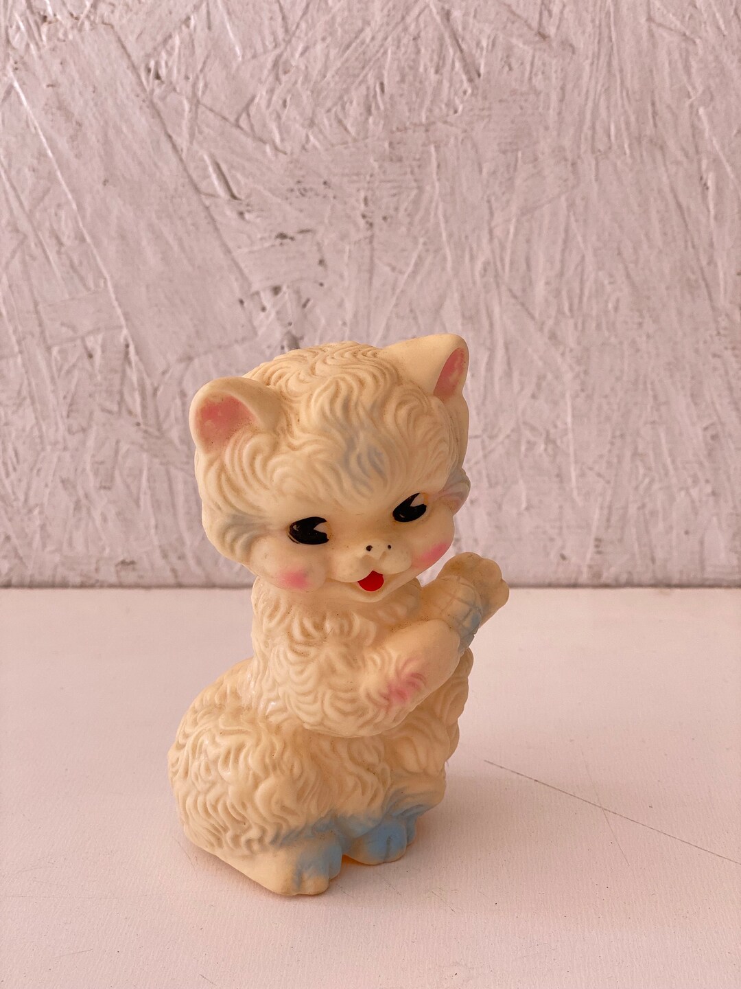 Vintage 50s 60s Kitten Cat Squeak Toy Baby Squeaky Toy Mid Century ...