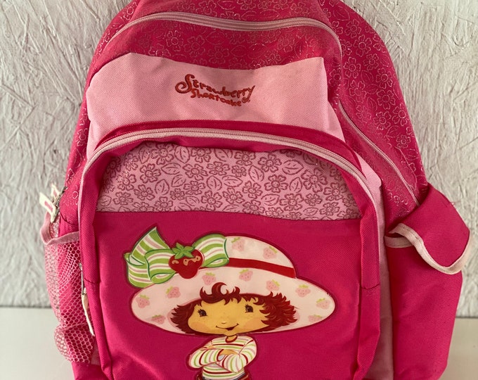 Vintage Strawberry Shortcake Backpack 00s Sparkley School Book Bag Kids ...