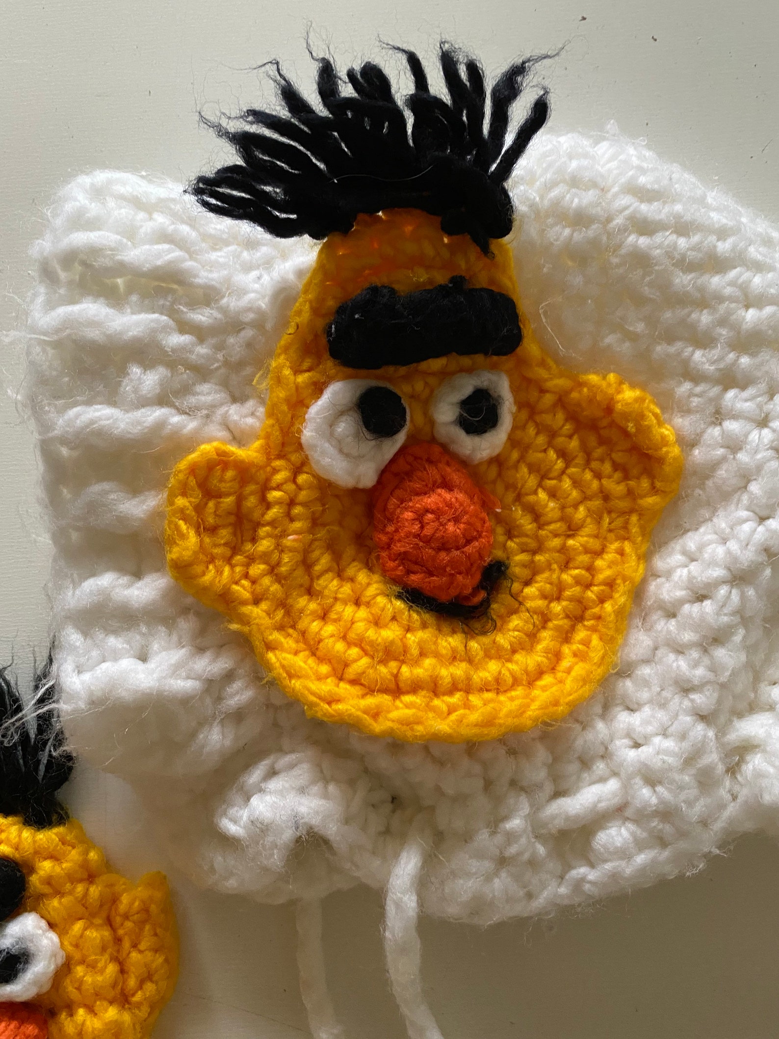 80s Toddler Bert Sesame Street Hat & Gloves Set Vintage CTW Muppet ...