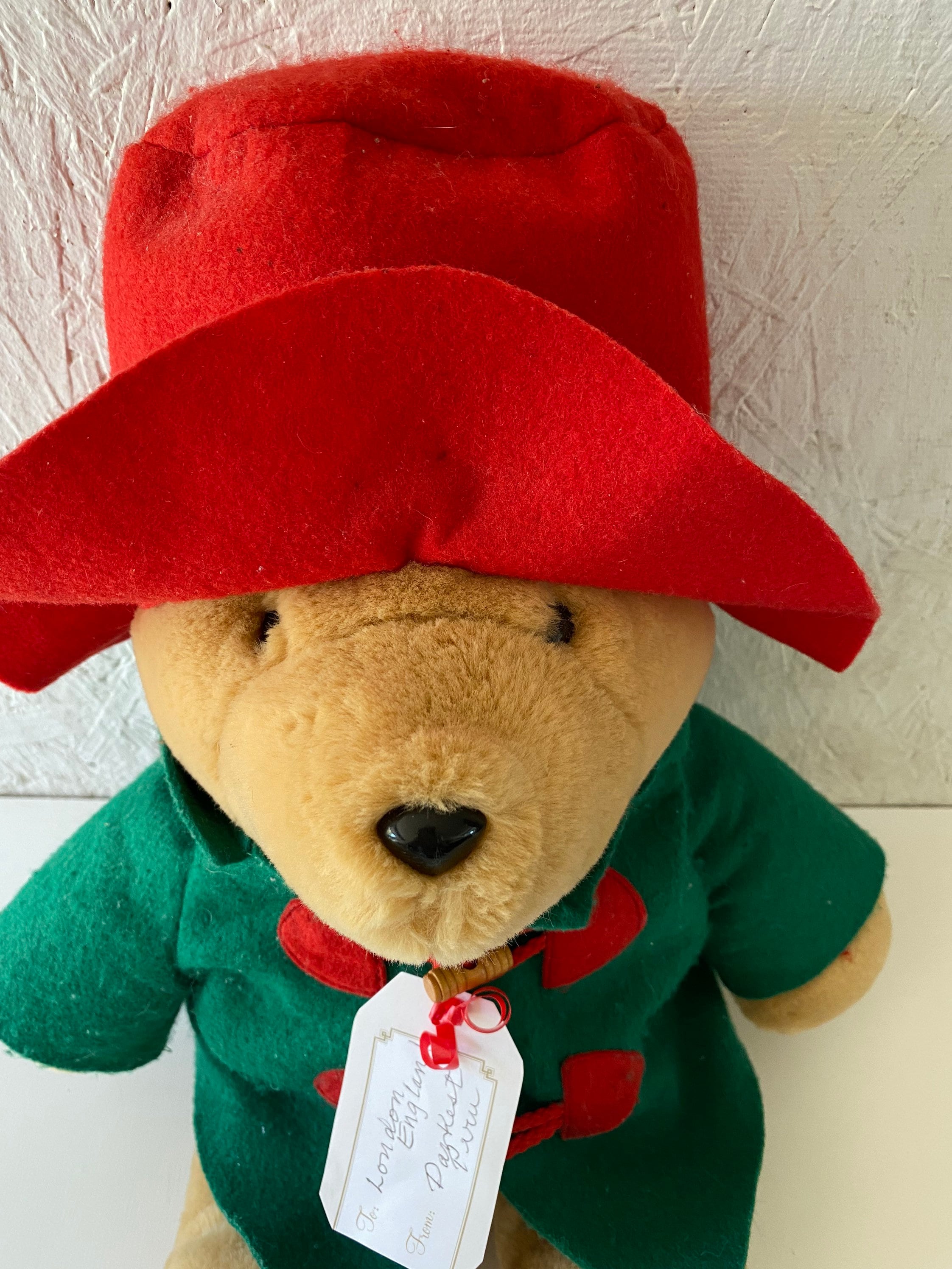 Vintage Large Paddington Bear Plush // Stuffed Bear From - Etsy