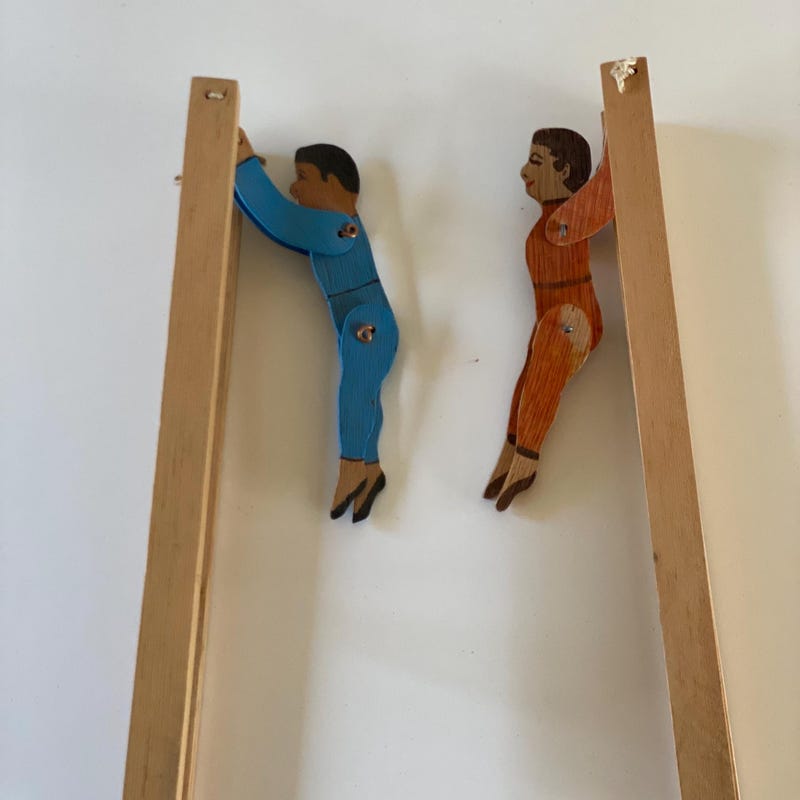 Wooden Acrobat Toy - Etsy