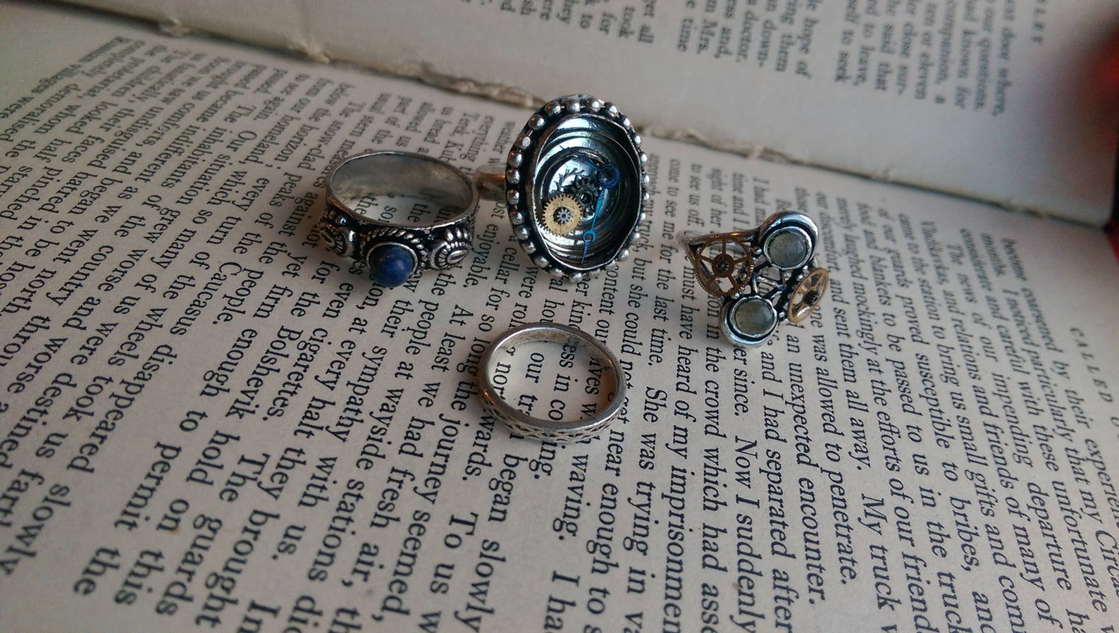 Steampunk Ring Set - Steampunk Mid-ring - Steampunk Jewellery - Antique ...
