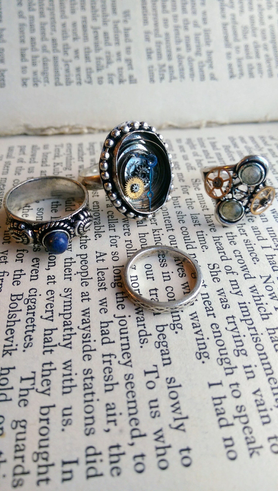 Steampunk Ring Set - Steampunk Mid-ring - Steampunk Jewellery - Antique ...