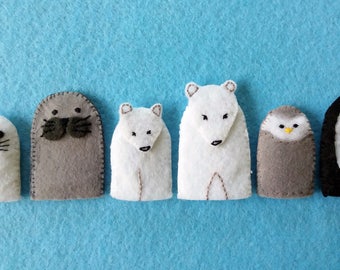 Seal Finger Puppet | Etsy