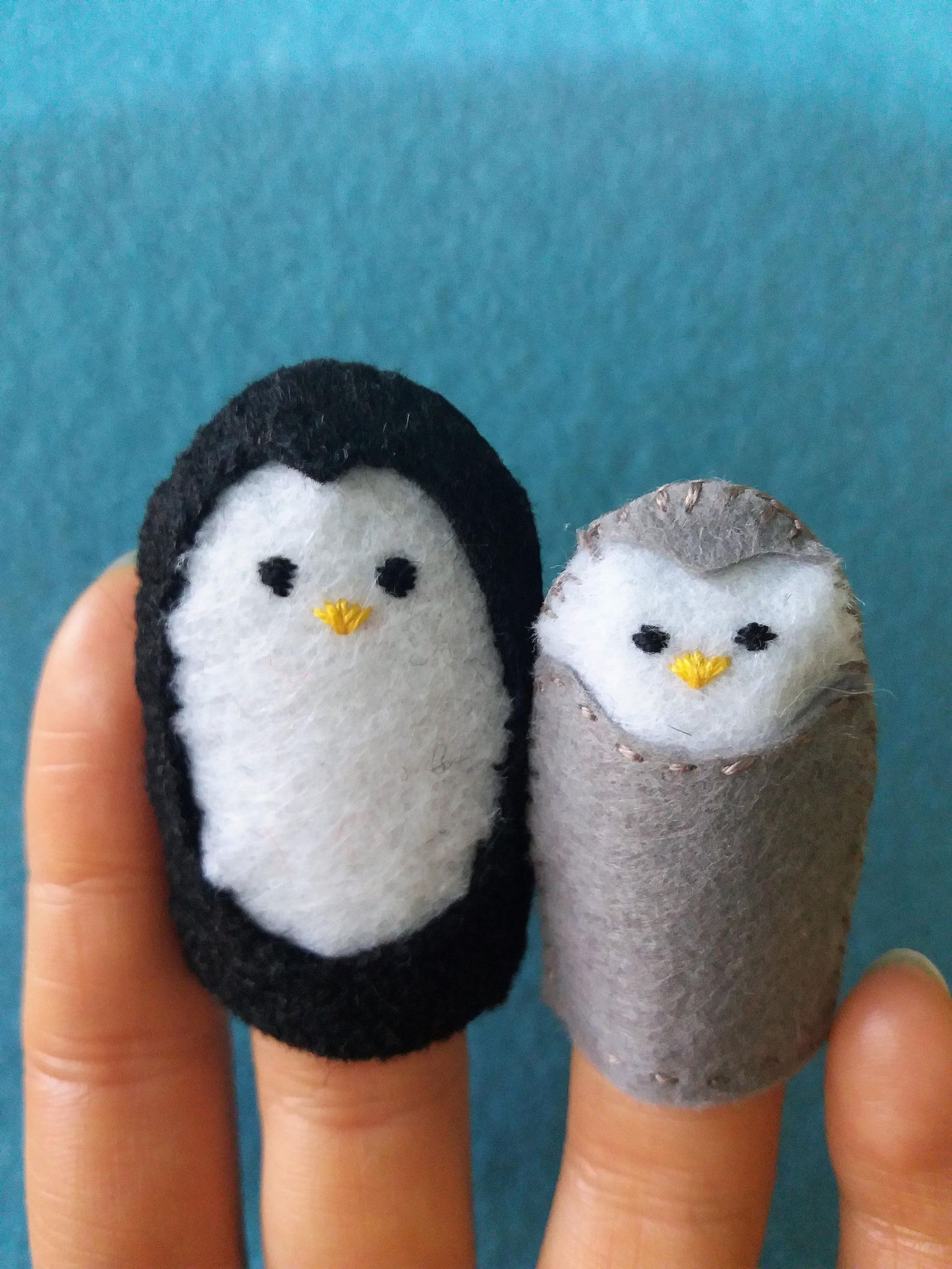 Arctic Animals Finger Puppet Set of 6 - Parent and Baby Animals - Polar ...