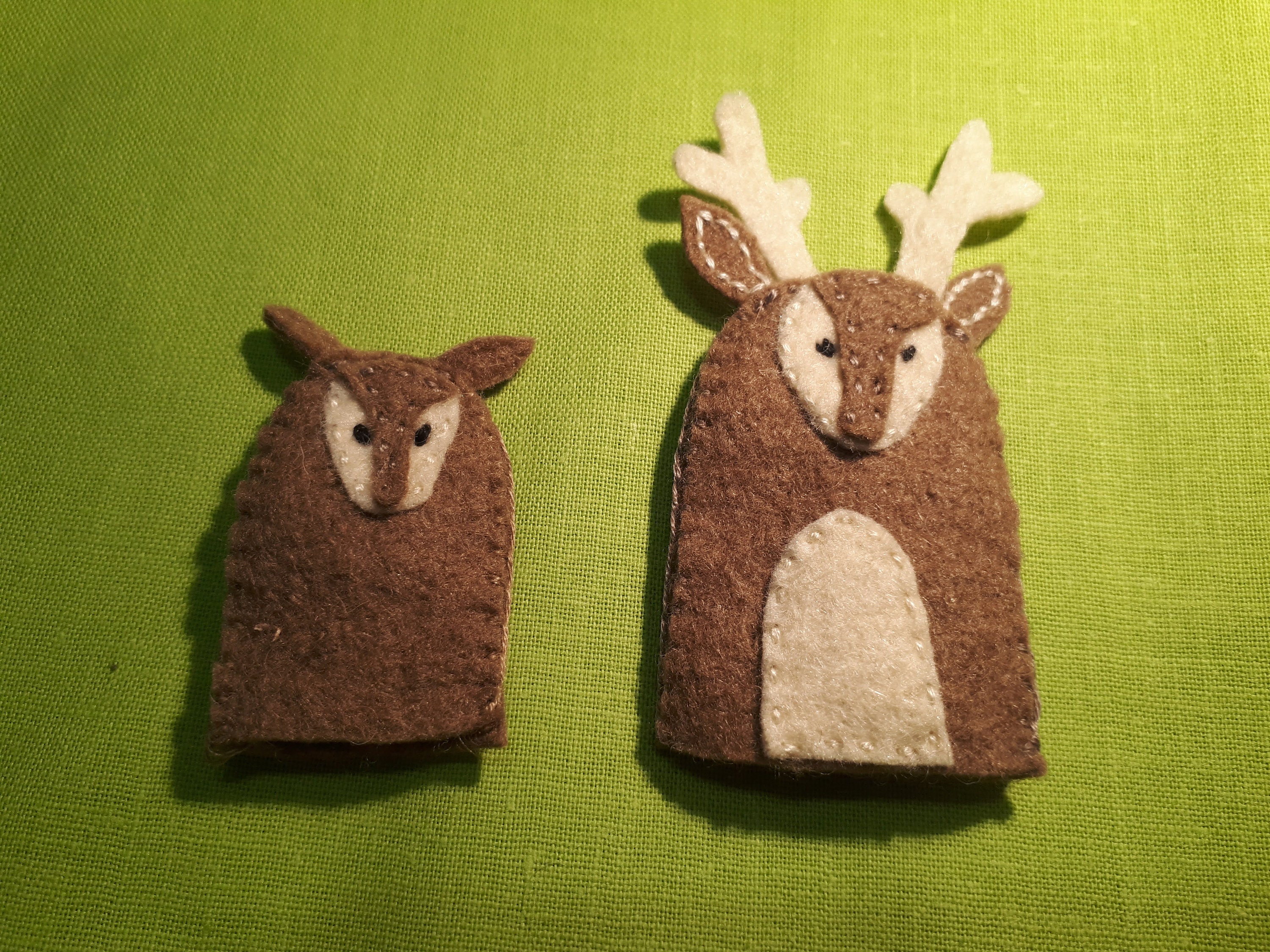 Woodland Animal Finger Puppets - Fox, Wolf, Deer, Rabbit, Owl, Bear - Etsy