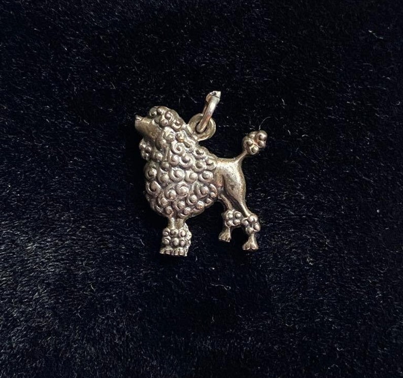 True Vintage Sterling Silver Standard Poodle Charm, Detailed - Etsy