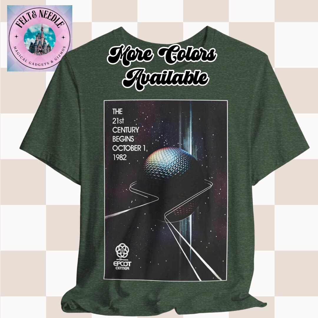 Vintage Epcot Opening Tee, Retro Spaceship Earth 80s Disney World Shirt ...
