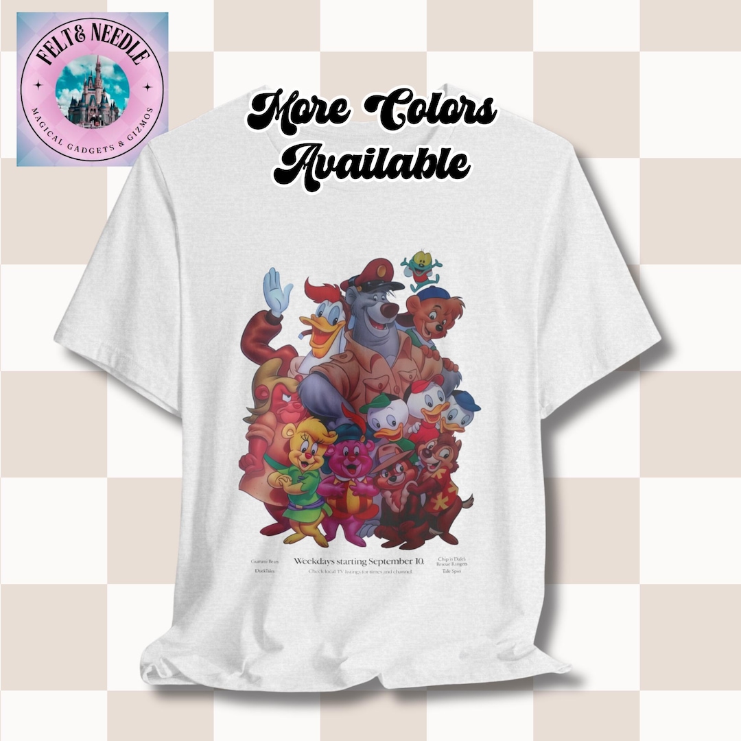 Disney Channel Afternoon Classics T-shirt - Talespin, Ducktales, Gummi ...