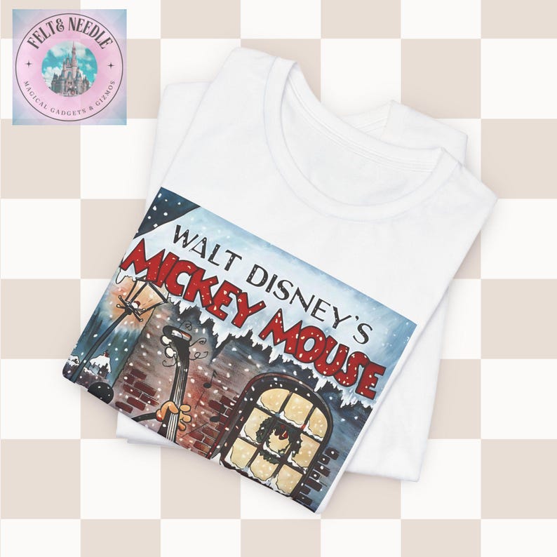 Vintage Mickey Mouse Movie Poster Graphic Tee, Classic Cartoon Short ...