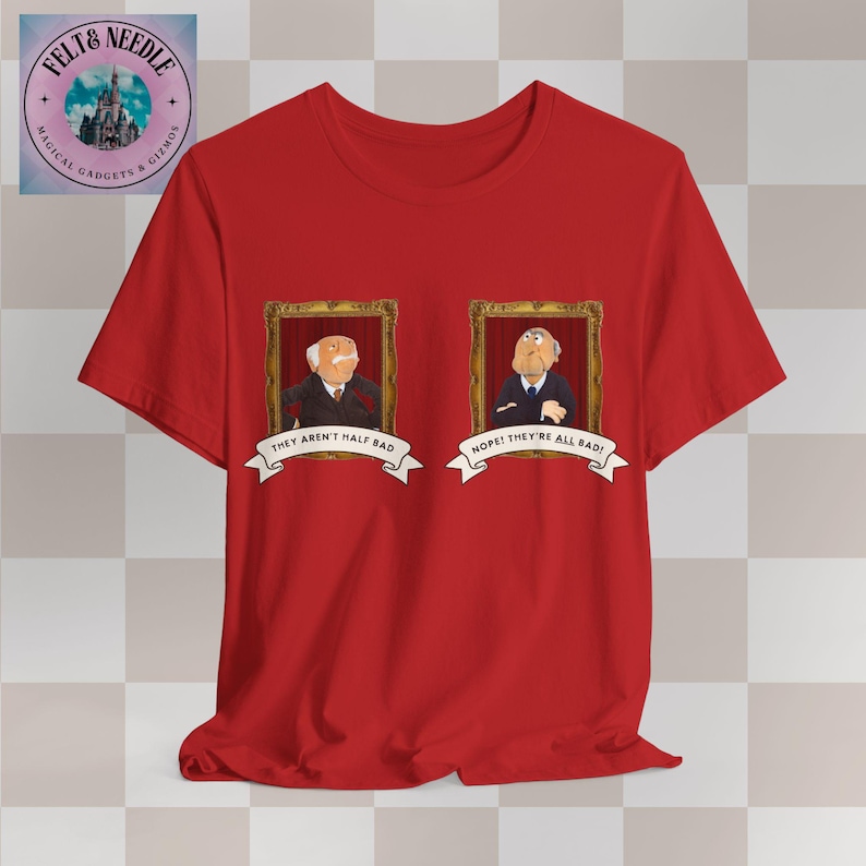 Funny Muppets Statler and Waldorf Unisex Tee, Gilded Frames, They're ...
