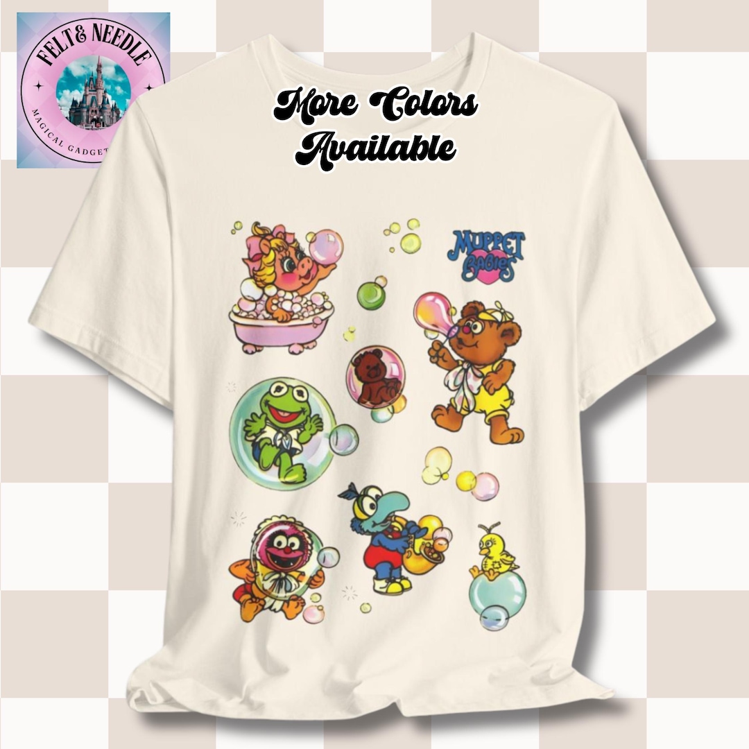 Muppet Babies Tee, 80s Cartoon Characters Shirt, Unisex Short Sleeve ...