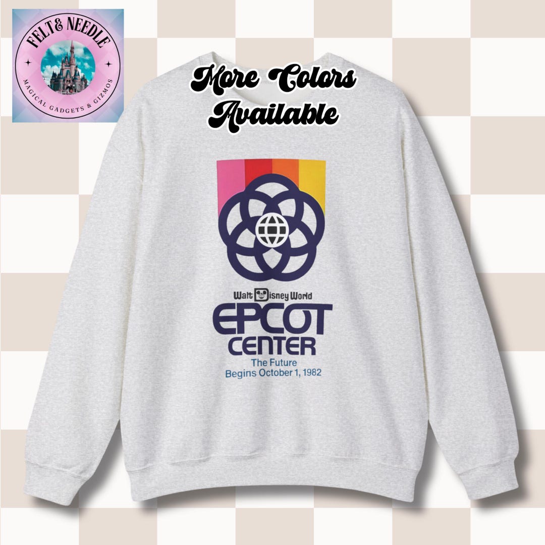 Vintage Inspired Epcot Center Grand Opening Crewneck Sweatshirt, Retro ...