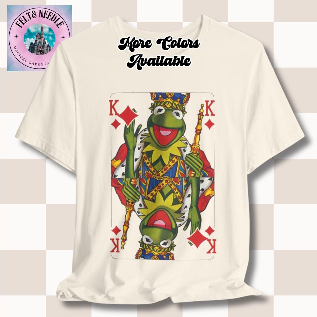 Vintage Kermit the Frog King of Diamonds Playing Card T-shirt, Retro ...