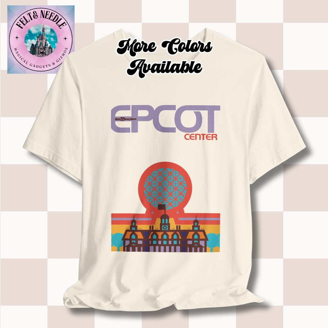 Retro Epcot Center Tee, 80s Spaceship Earth Shirt, World Showcase T ...