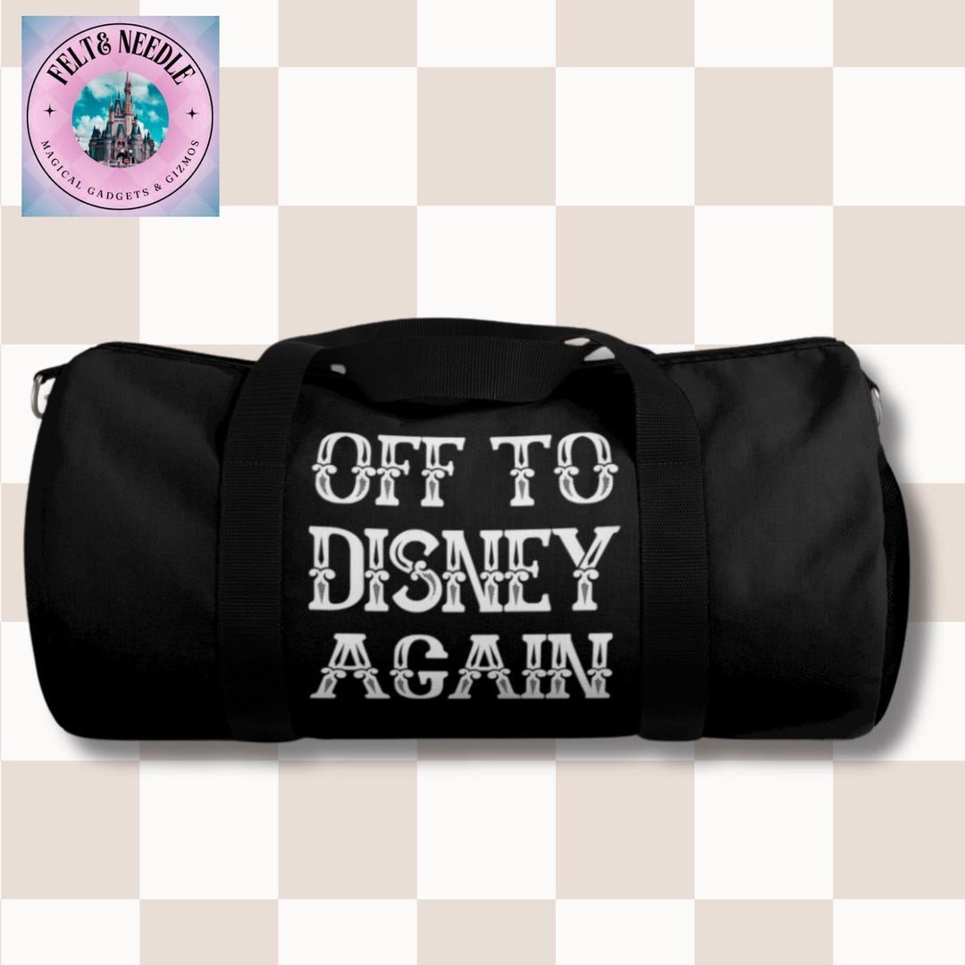 Disney Duffel Bag, Going to Disneyland Travel Bag, Mickey Mouse Gym Bag ...