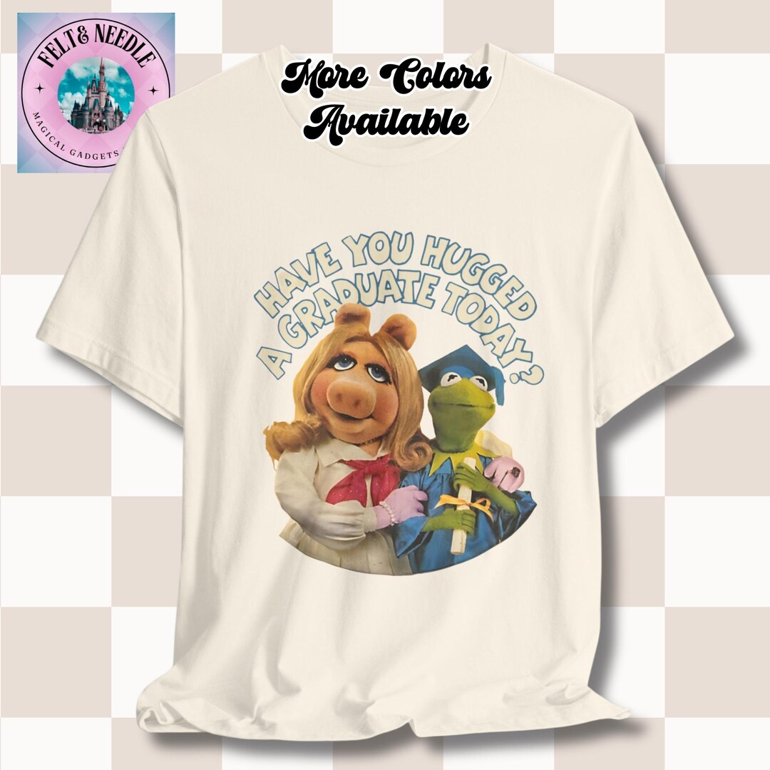 Kermit and Miss Piggy Retro Tee, Muppet Graduation Shirt, Funny Grad ...