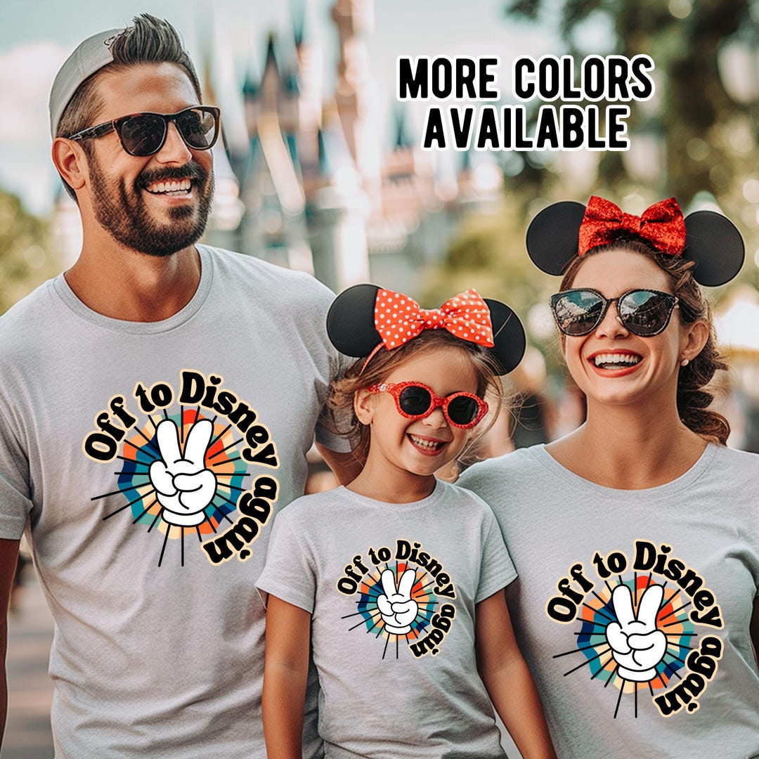 Mickey Mouse Peace Sign Tee, Vintage Disney Tee, off to Disney Again ...