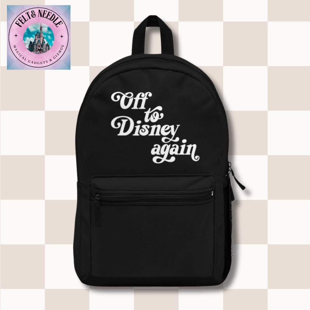 Backpack - off to Disney Again, Travel Bag, Theme Park Accessories ...