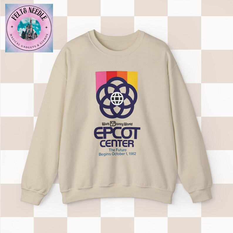 Vintage Inspired Epcot Center Grand Opening Crewneck Sweatshirt, Retro ...