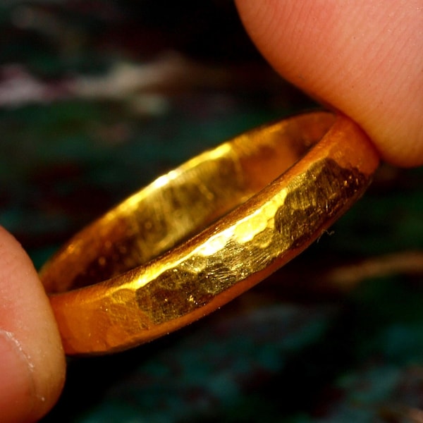 24k Gold Ring - Etsy