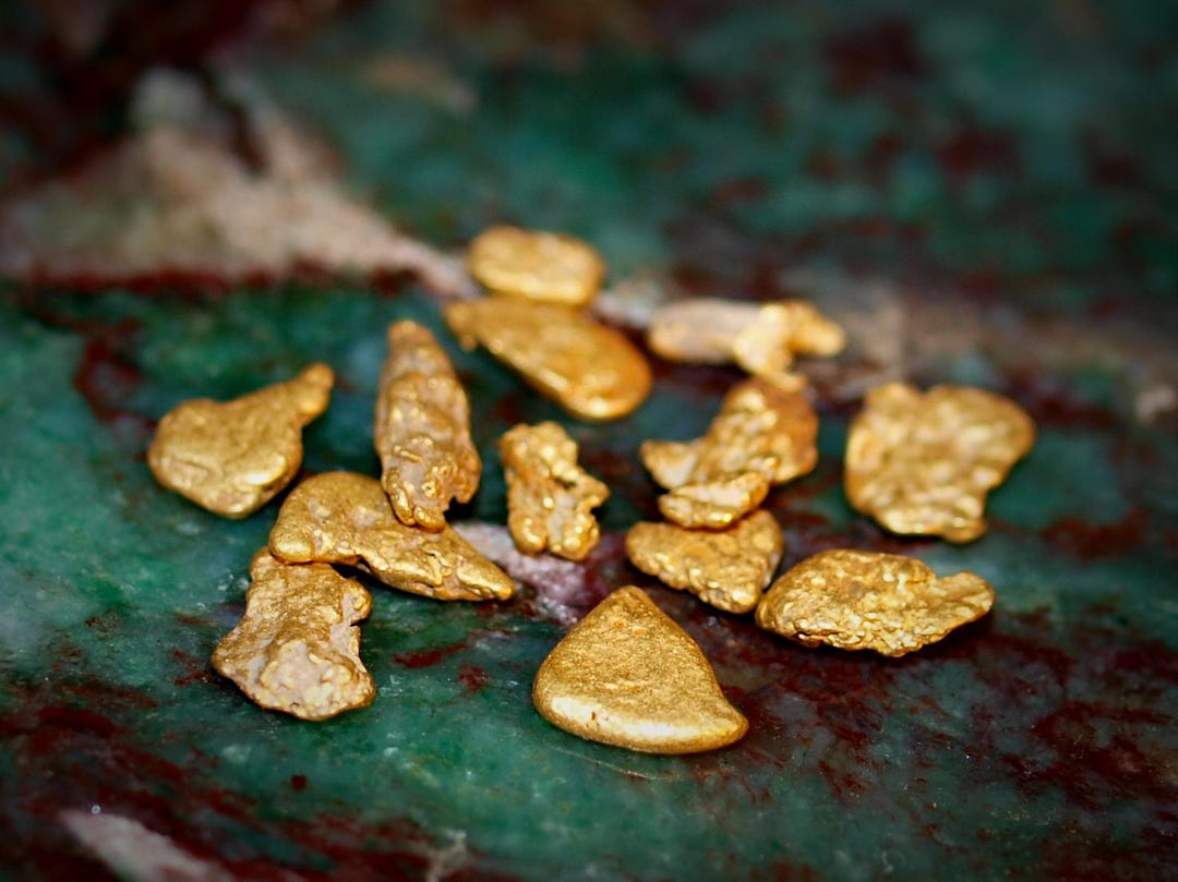California Gold Nuggets - American Mined Gold - Genuine Gold Specimen ...