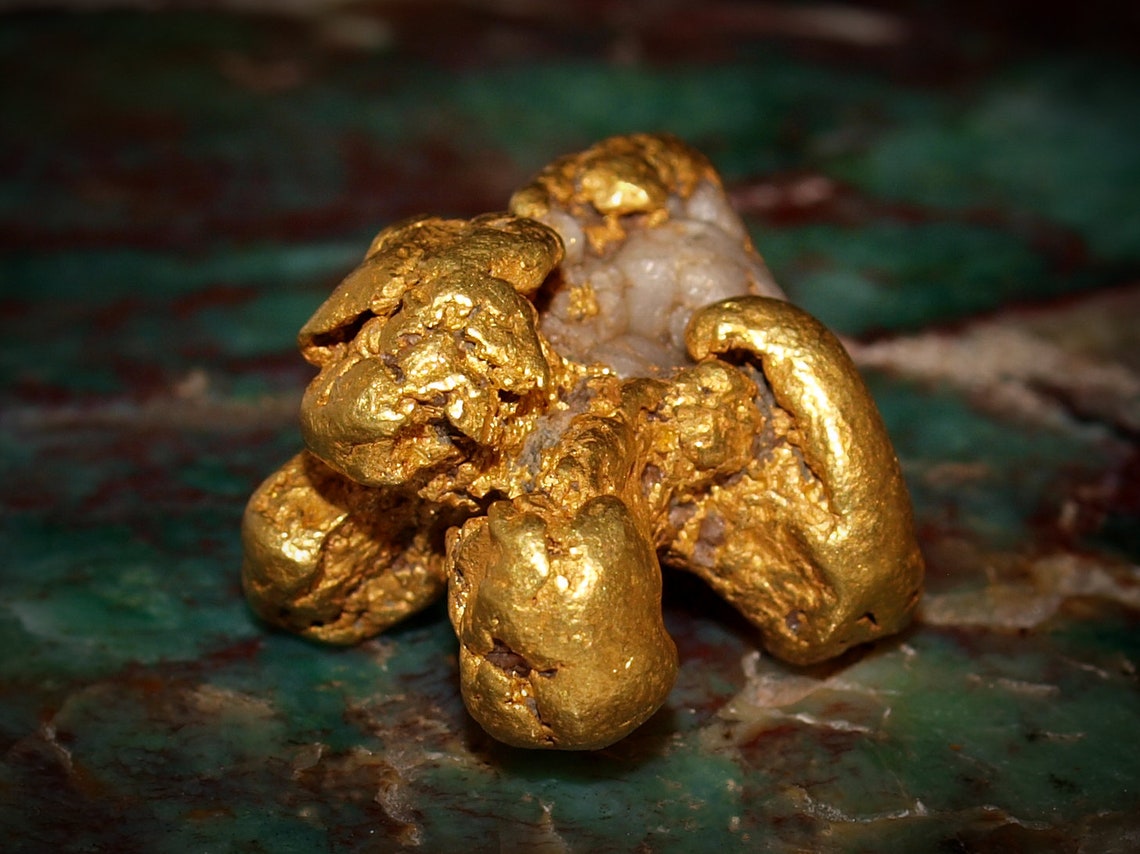 Genuine Alaska Gold Nugget Specimen - Raw Fairbanks Alaska Gold ...