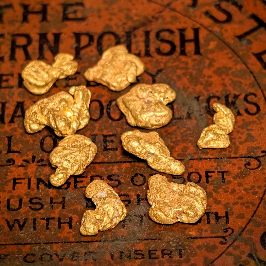 California Gold Nuggets - American Mined Gold - Genuine Gold Specimen ...