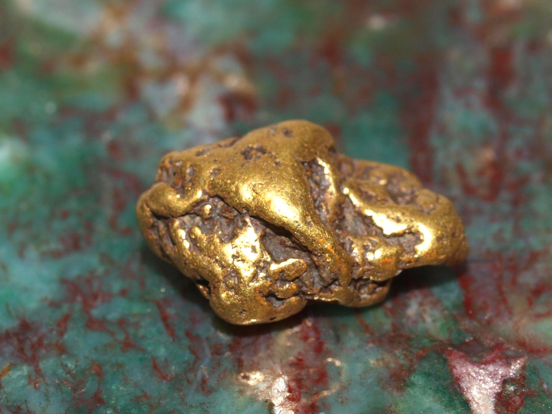 Gold Nugget Genuine Alaska Gold Nugget Specimen Raw Fairbanks Alaska ...