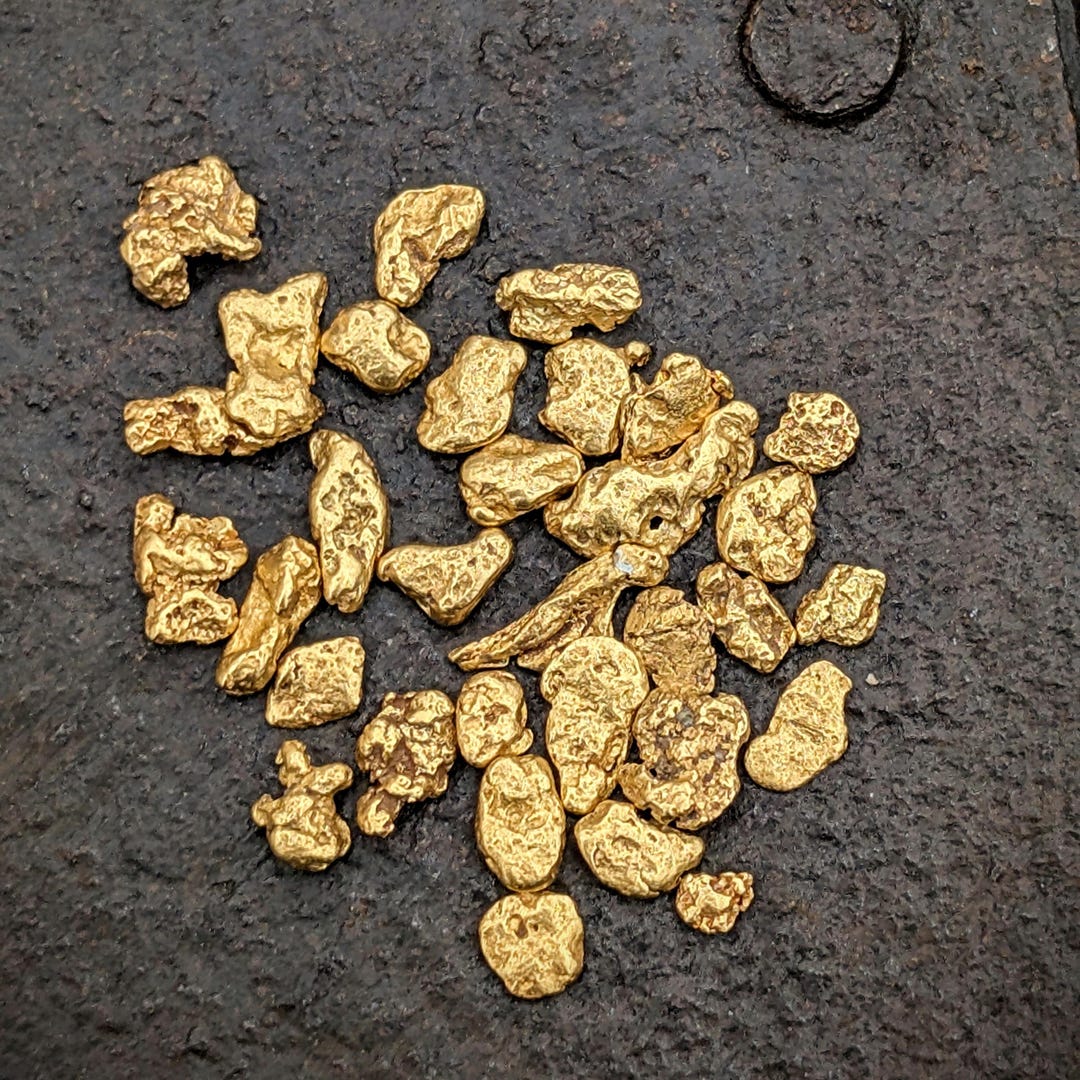 California Gold Nuggets - American Mined Gold - Genuine Gold Specimen ...